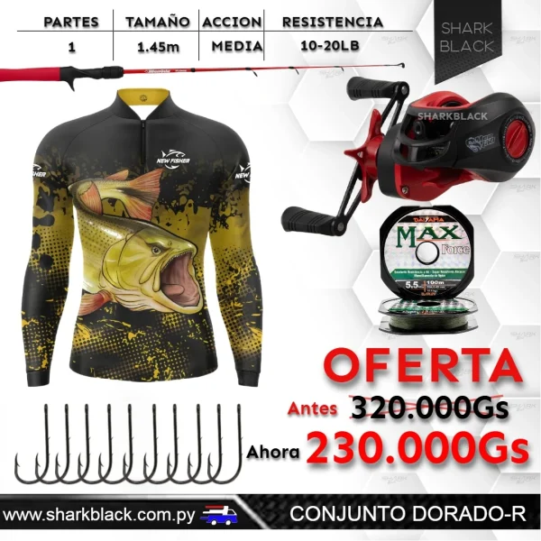 CONJUNTO DORADO-R - Shark Black